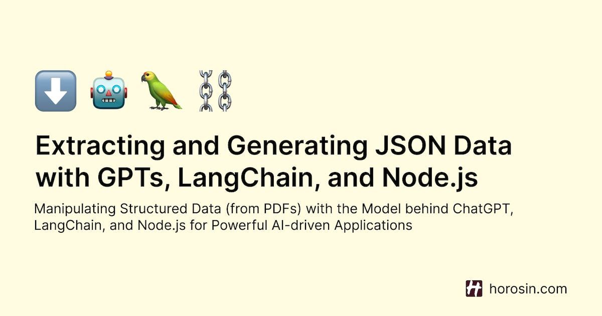 Hashnode on LinkedIn: Extracting and Generating JSON Data with GPTs ... Hashnode on LinkedIn: Extracting and Generating JSON Data with GPTs ...