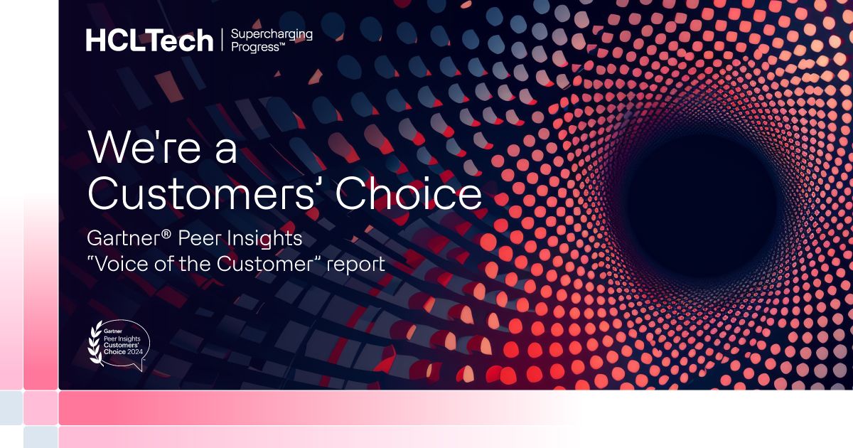 HCLTech on LinkedIn: HCLTech has been recognized as a “Customers ... HCLTech on LinkedIn: HCLTech has been recognized as a “Customers ...