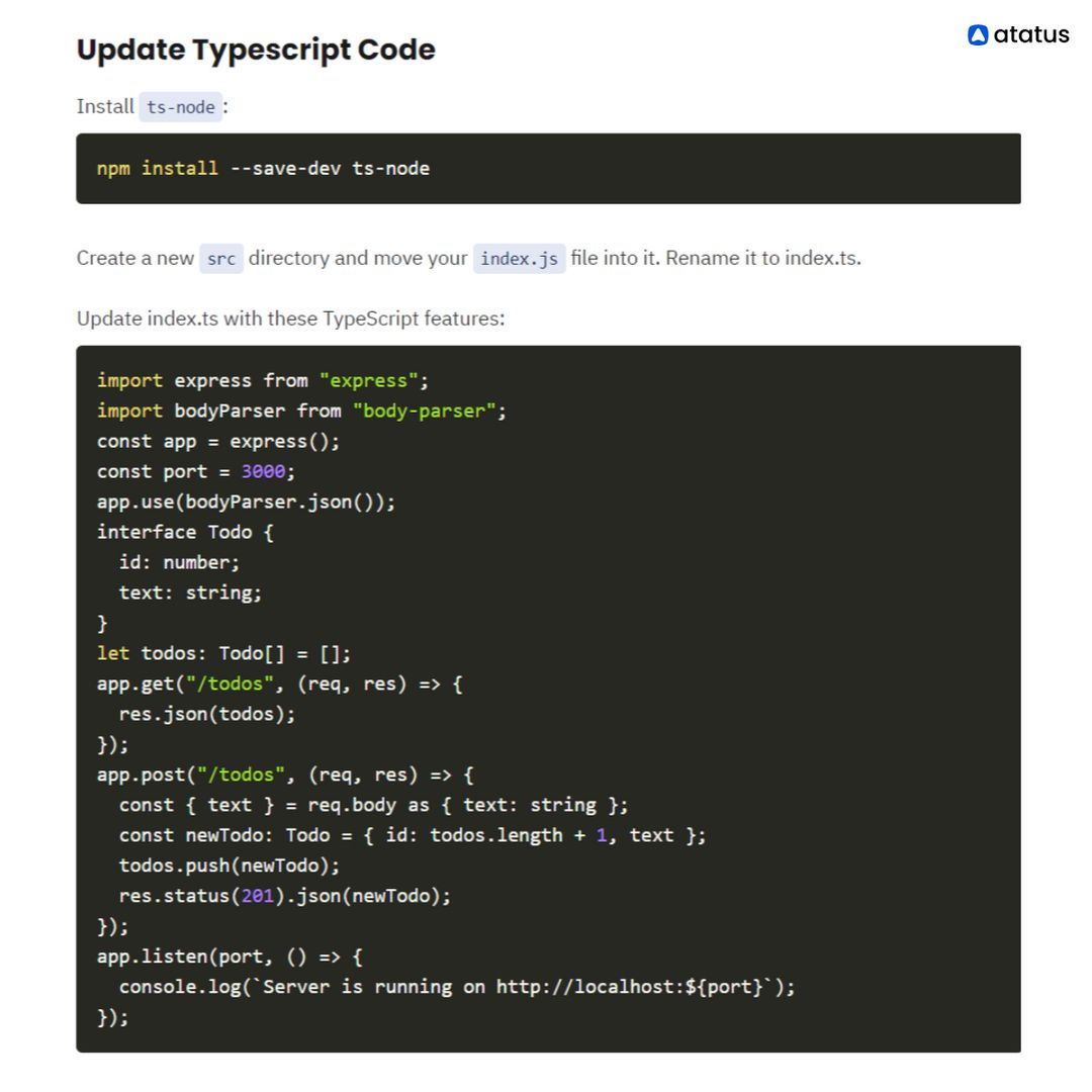 How to integrate TypeScript with ts-node | NamLabs posted on the topic ... How to integrate TypeScript with ts-node | NamLabs posted on the topic ...