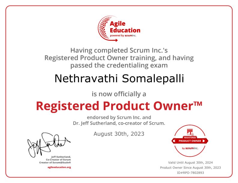 S Nethravathi on LinkedIn: #registeredscrum #agileeducation S Nethravathi on LinkedIn: #registeredscrum #agileeducation