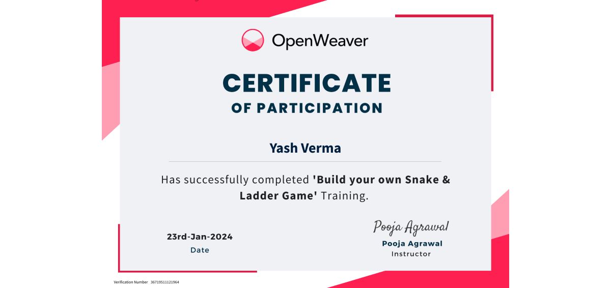 Yash Verma on LinkedIn: Build your own Snake & Ladder Game | Open ... Yash Verma on LinkedIn: Build your own Snake & Ladder Game | Open ...
