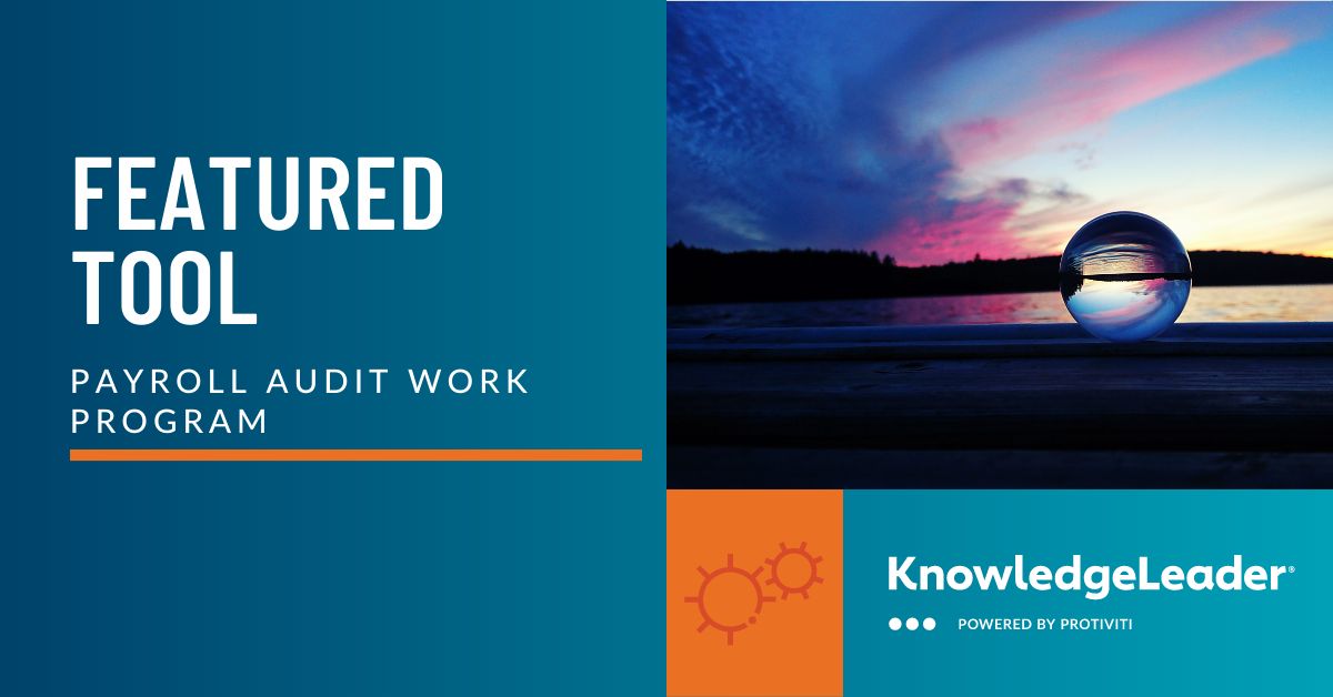 Kevin Johnson on LinkedIn: Payroll Audit Work Program | KnowledgeLeader Kevin Johnson on LinkedIn: Payroll Audit Work Program | KnowledgeLeader