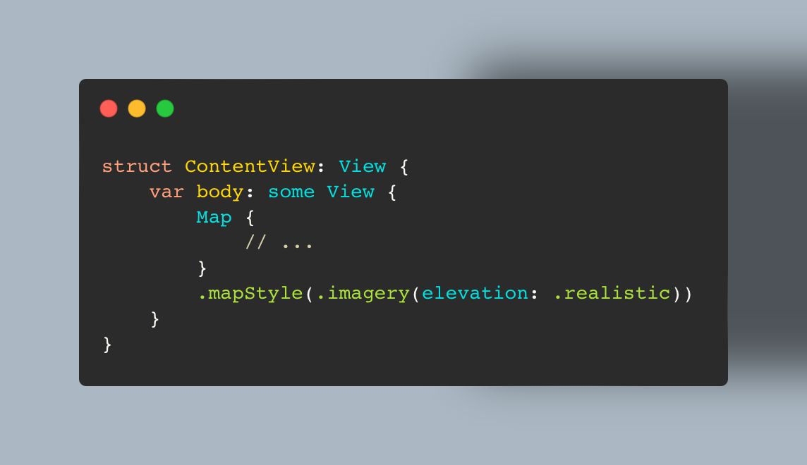 The new MapKit API introduces the mapStyle view modifier, allowing us ... The new MapKit API introduces the mapStyle view modifier, allowing us ...