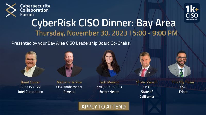 Cybersecurity Collaboration Forum on LinkedIn: CyberRisk CISO Dinner ... Cybersecurity Collaboration Forum on LinkedIn: CyberRisk CISO Dinner ...