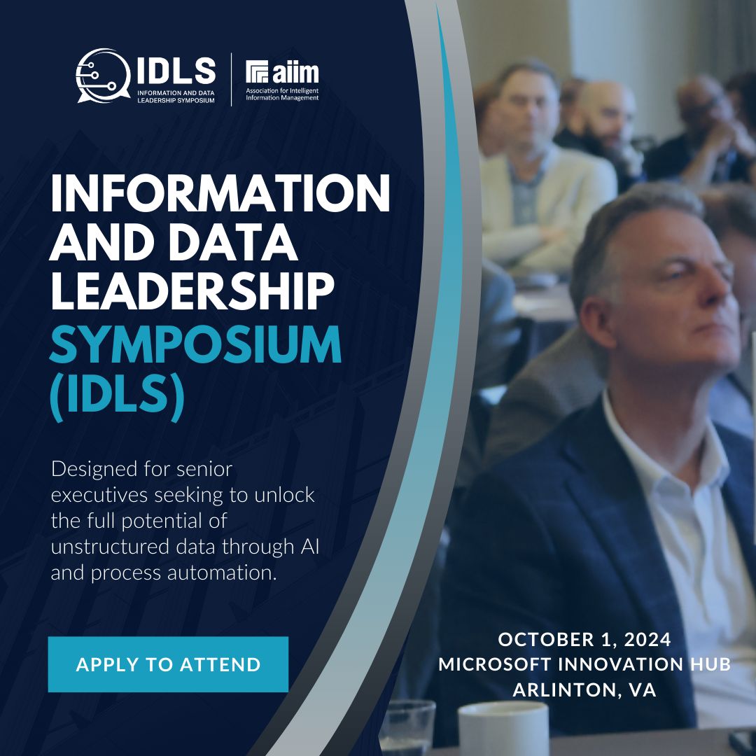 AIIM International on LinkedIn: #aiim #idls #dataleadership # ... AIIM International on LinkedIn: #aiim #idls #dataleadership # ...