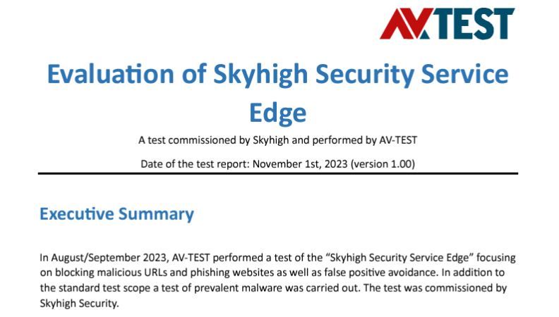 Kelly Elliott on LinkedIn: AV-TEST_Skyhigh_Evaluation_August_2023.pdf Kelly Elliott on LinkedIn: AV-TEST_Skyhigh_Evaluation_August_2023.pdf