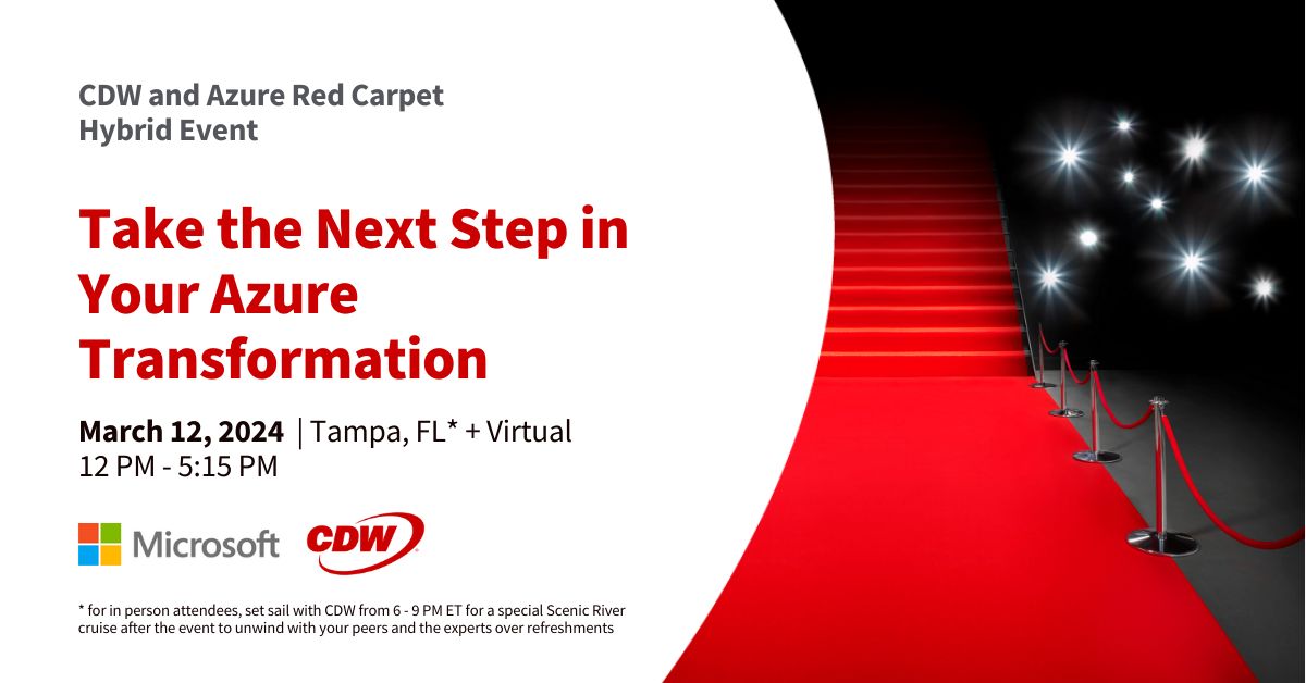 Ready to take your Azure transformation to the next level? Join CDW for ... Ready to take your Azure transformation to the next level? Join CDW for ...