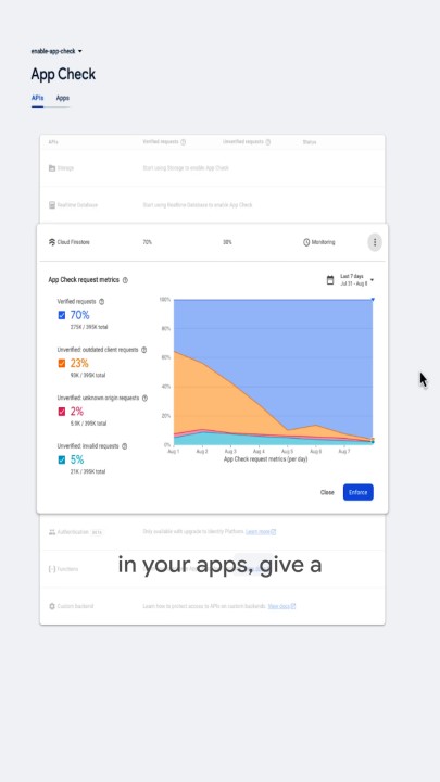 Firebase on LinkedIn: ⏰ This is your reminder to enforce App Check on ... Firebase on LinkedIn: ⏰ This is your reminder to enforce App Check on ...
