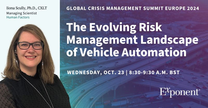 Exponent on LinkedIn: #exponent #nhtsa #automation #autonomousvehicles ... Exponent on LinkedIn: #exponent #nhtsa #automation #autonomousvehicles ...