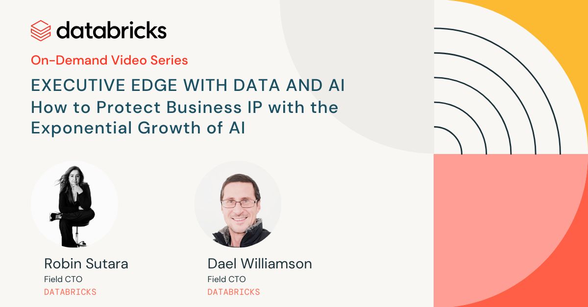 Data and AI: Databricks CTOs on Executive Edge | Jia Woei Ling posted ... Data and AI: Databricks CTOs on Executive Edge | Jia Woei Ling posted ...