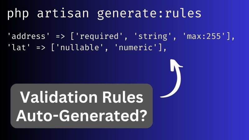 Adonay Douglas on LinkedIn: Laravel Package: Generate Validation Rules ... Adonay Douglas on LinkedIn: Laravel Package: Generate Validation Rules ...