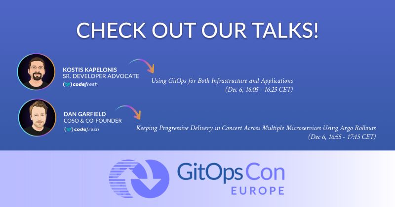 Codefresh on LinkedIn: #gitopscon #argorollouts #gitops Codefresh on LinkedIn: #gitopscon #argorollouts #gitops