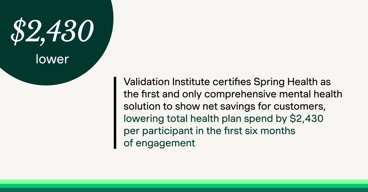 Spring Health on LinkedIn: Validation Institute Certifies Spring Health ... Spring Health on LinkedIn: Validation Institute Certifies Spring Health ...