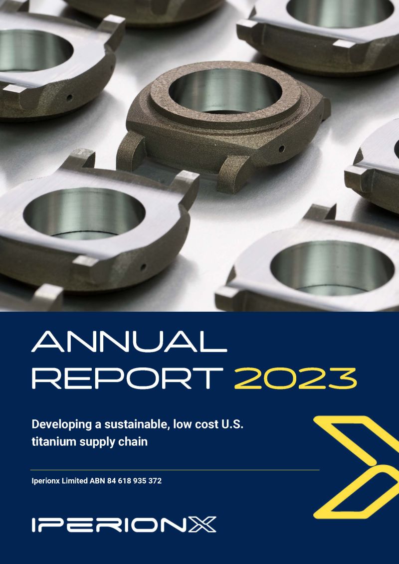 IperionX on LinkedIn: IperionX is pleased to release our 2023 Annual ... IperionX on LinkedIn: IperionX is pleased to release our 2023 Annual ...