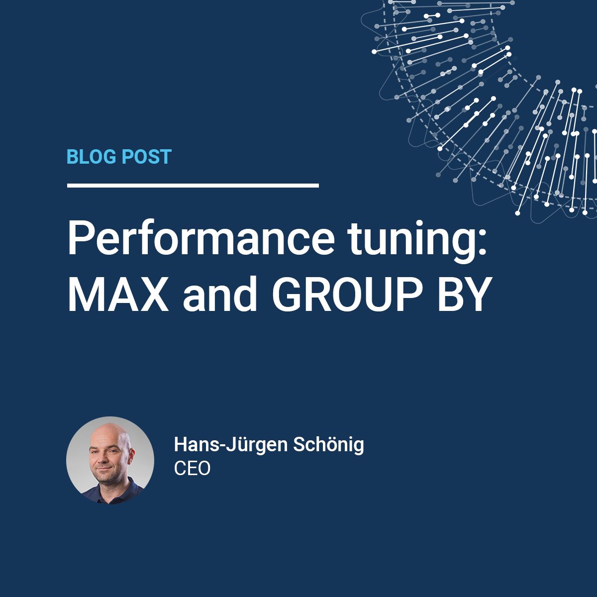 Douglas Hunley on LinkedIn: PERFORMANCE TUNING: MAX AND GROUP BY Douglas Hunley on LinkedIn: PERFORMANCE TUNING: MAX AND GROUP BY