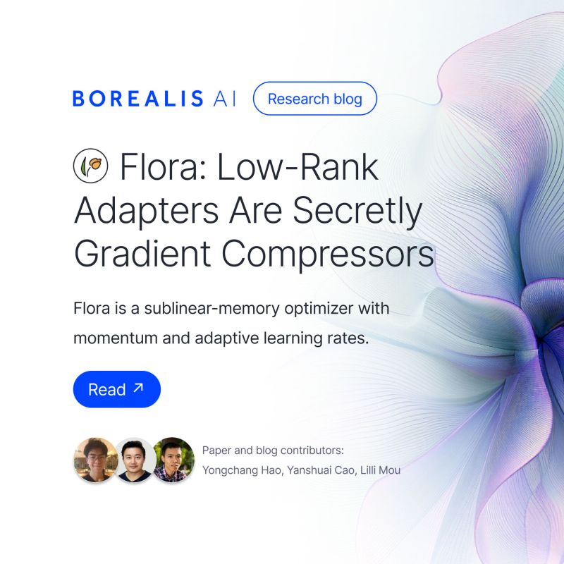 Flora: a sub-linear memory optimizer for neural networks | RBC Borealis ... Flora: a sub-linear memory optimizer for neural networks | RBC Borealis ...