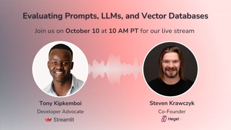 Streamlit on LinkedIn: Evaluating Prompts, LLMs, and Vector Databases Streamlit on LinkedIn: Evaluating Prompts, LLMs, and Vector Databases