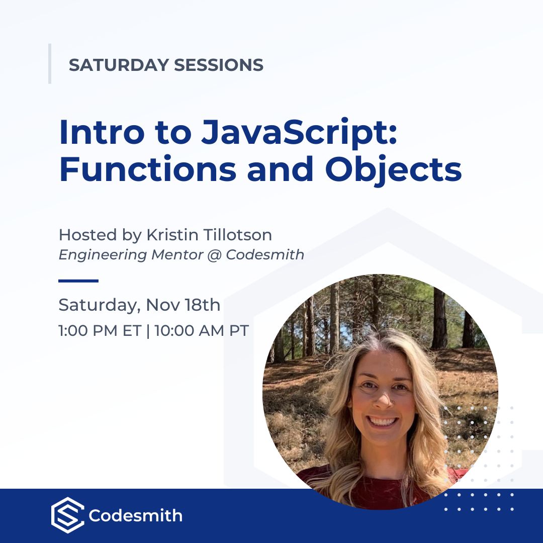 Codesmith on LinkedIn: #javascript Codesmith on LinkedIn: #javascript