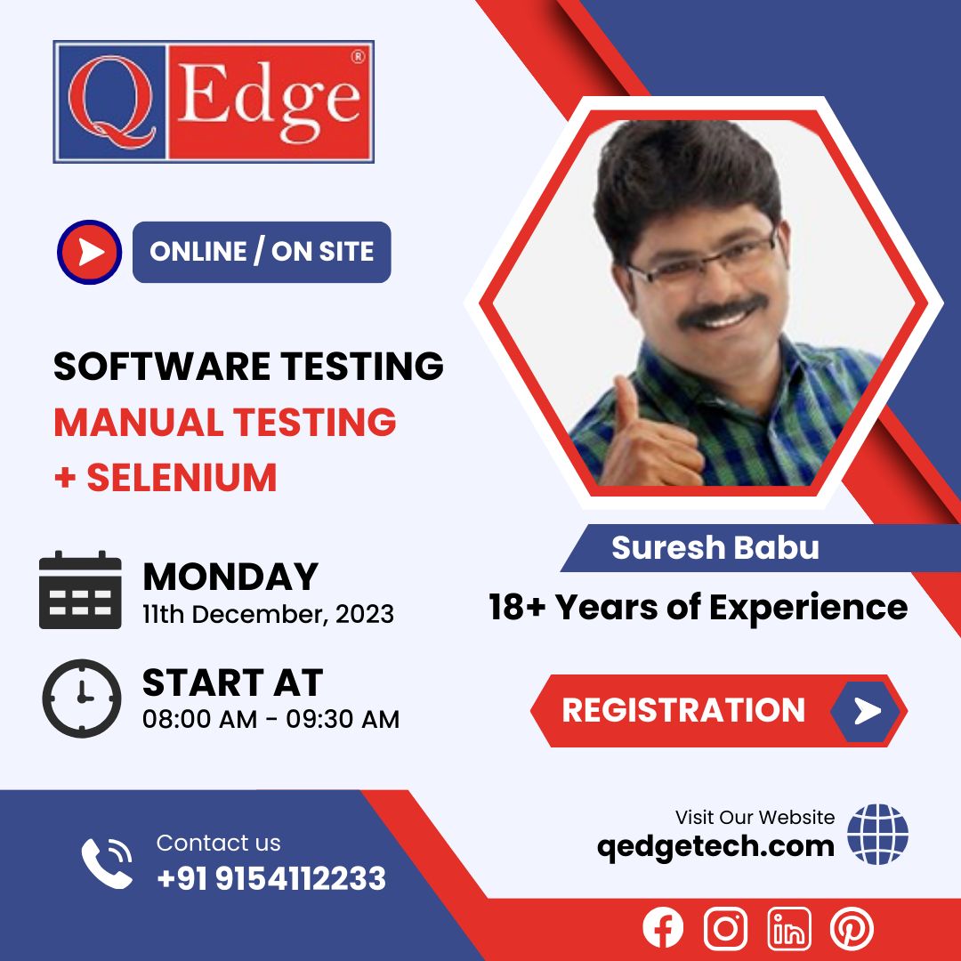 QEdge Technologies on LinkedIn: #softwaretesting #freedemo #qedgetech # ... QEdge Technologies on LinkedIn: #softwaretesting #freedemo #qedgetech # ...
