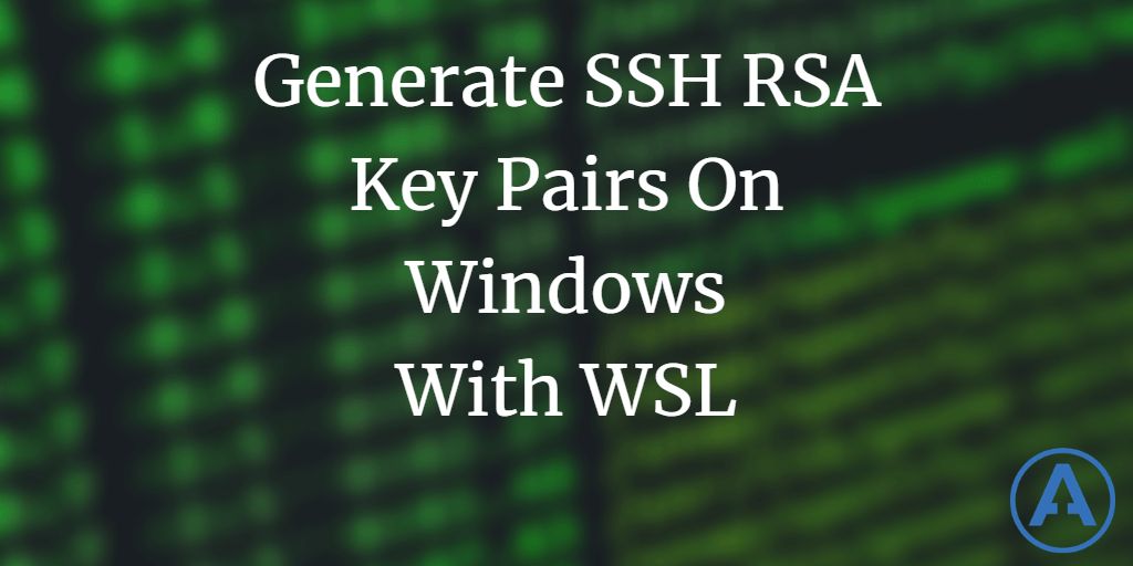 Steve “ardalis” Smith on LinkedIn: Generate SSH RSA Key Pairs on ... Steve “ardalis” Smith on LinkedIn: Generate SSH RSA Key Pairs on ...