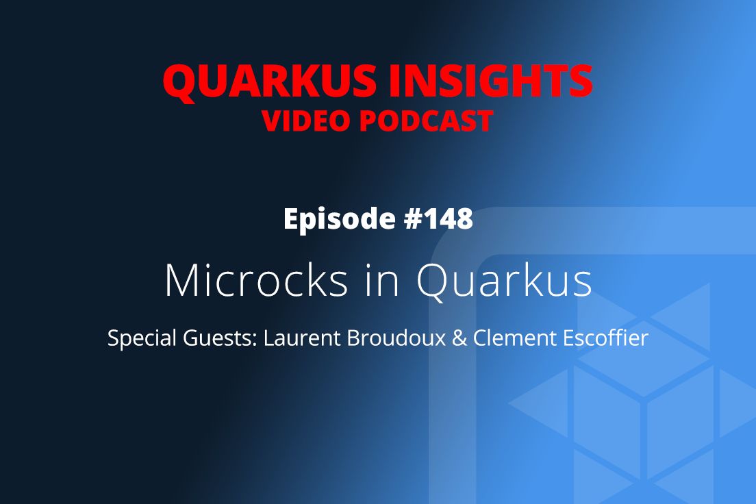 Quarkusio on LinkedIn: #java #quarkus #quarkusinsights Quarkusio on LinkedIn: #java #quarkus #quarkusinsights