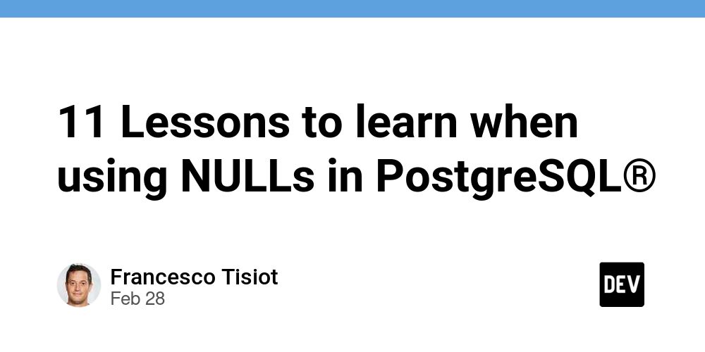 Douglas Hunley on LinkedIn: 11 Lessons to learn when using NULLs in ... Douglas Hunley on LinkedIn: 11 Lessons to learn when using NULLs in ...