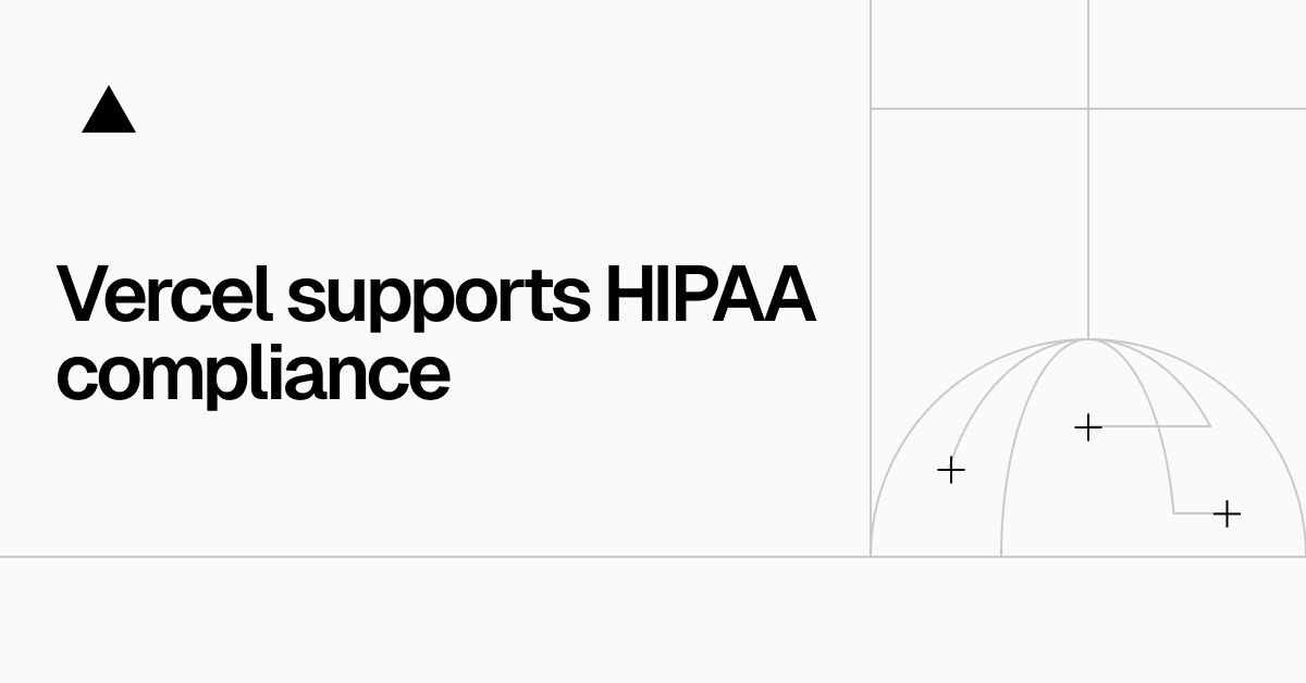 David San Filippo on LinkedIn: Vercel supports HIPAA compliance - Vercel David San Filippo on LinkedIn: Vercel supports HIPAA compliance - Vercel