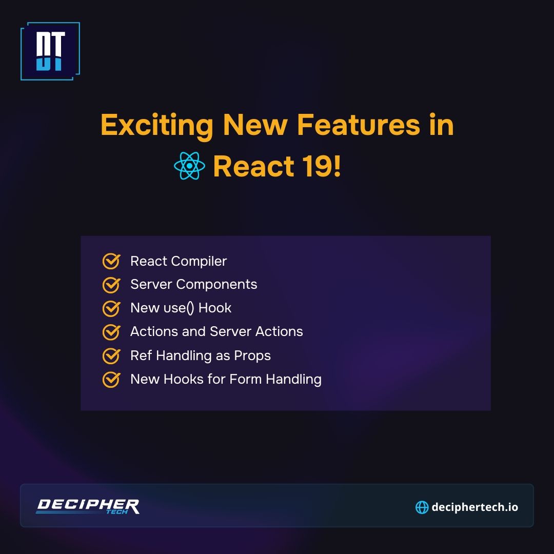 Decipher Tech on LinkedIn: #reactjs #react19 #webdevelopment # ... Decipher Tech on LinkedIn: #reactjs #react19 #webdevelopment # ...