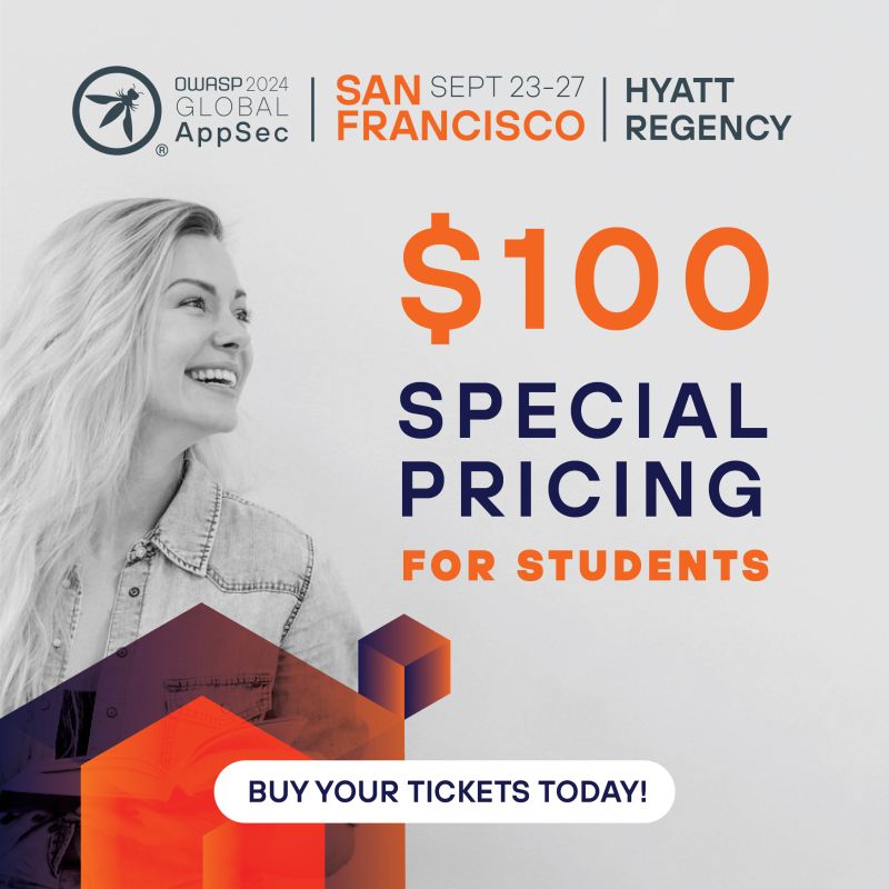 OWASP® Foundation on LinkedIn: OWASP Global AppSec San Francisco 2024 OWASP® Foundation on LinkedIn: OWASP Global AppSec San Francisco 2024