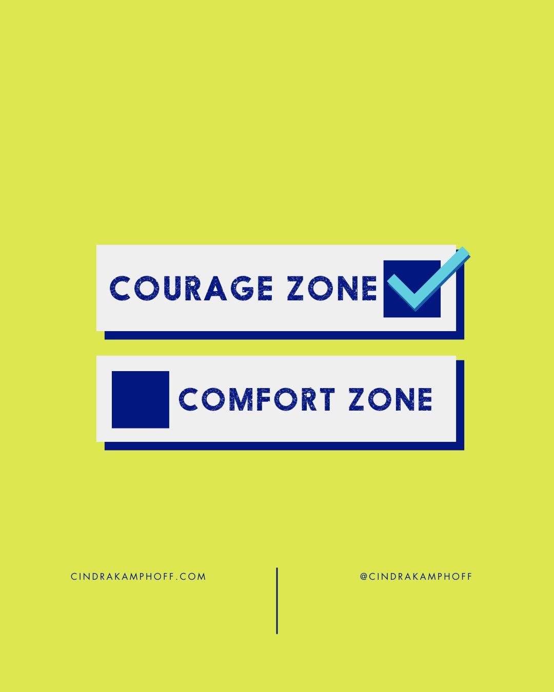 Daily reminder! 🚨 Courage zone, ON! ☑️ Comfort zone, OFF! When we ... Daily reminder! 🚨 Courage zone, ON! ☑️ Comfort zone, OFF! When we ...