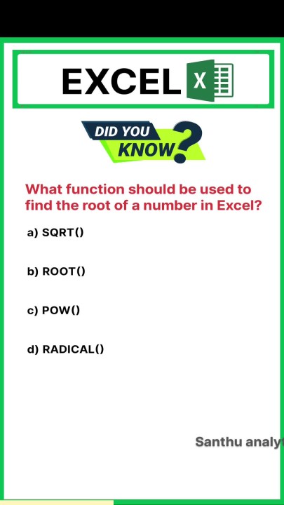 Santhosh Krishnan on LinkedIn: What function should be used to find the ... Santhosh Krishnan on LinkedIn: What function should be used to find the ...