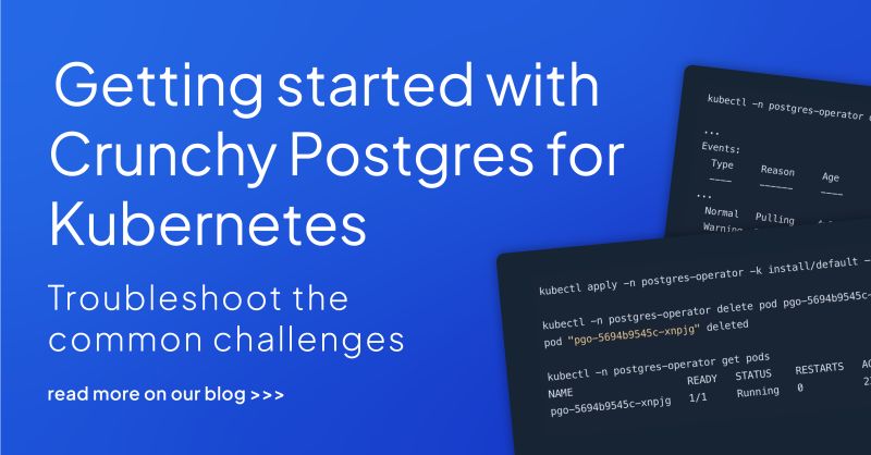 Running Databases on Kubernetes is becoming more and more… | Crunchy Data Running Databases on Kubernetes is becoming more and more… | Crunchy Data