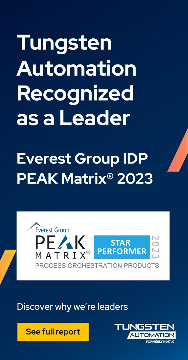Tungsten Automation on LinkedIn: Kofax Named a Leader in Everest Group ... Tungsten Automation on LinkedIn: Kofax Named a Leader in Everest Group ...