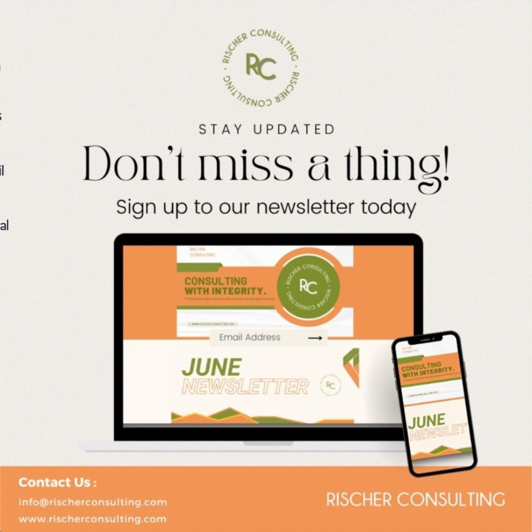 Shaniqua R. on LinkedIn: #rischerconsulting #newsletter #subscribenow # ... Shaniqua R. on LinkedIn: #rischerconsulting #newsletter #subscribenow # ...