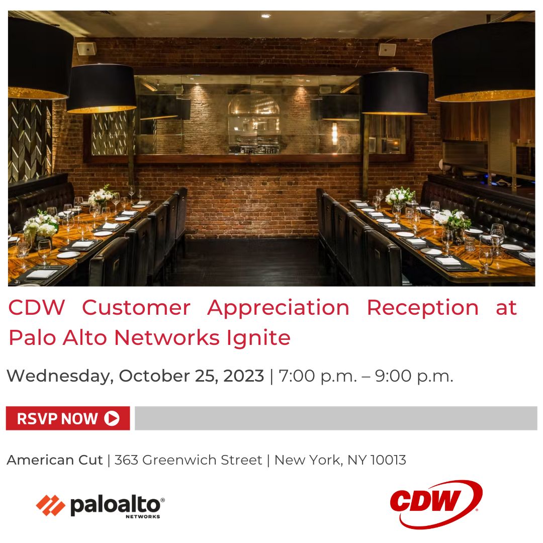 Sean Sodko on LinkedIn: CDW Customer Appreciation Reception at Palo ... Sean Sodko on LinkedIn: CDW Customer Appreciation Reception at Palo ...