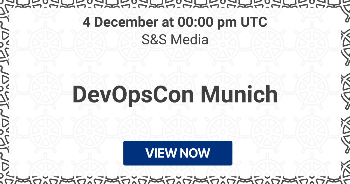 Kube Events on LinkedIn: Starting in a month: 🔥 DevOpsCon Munich (S&S ... Kube Events on LinkedIn: Starting in a month: 🔥 DevOpsCon Munich (S&S ...