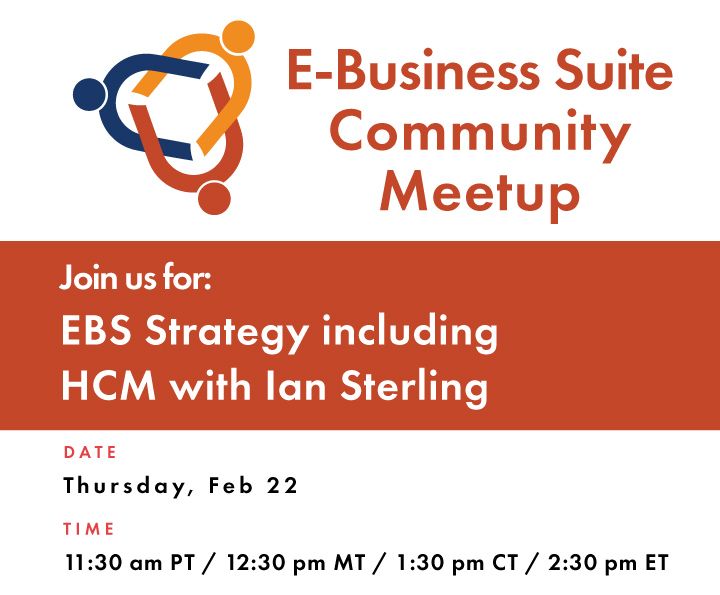 Oracle HCM Users Group (OHUG) on LinkedIn: #oracle #ebs Oracle HCM Users Group (OHUG) on LinkedIn: #oracle #ebs