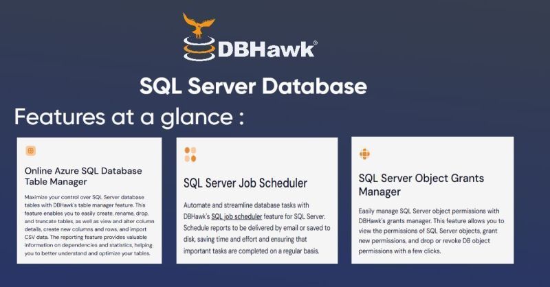 #dbhawk #sqlserver #sqldatabase #sqldba #dba #devops #datagovernance ... #dbhawk #sqlserver #sqldatabase #sqldba #dba #devops #datagovernance ...