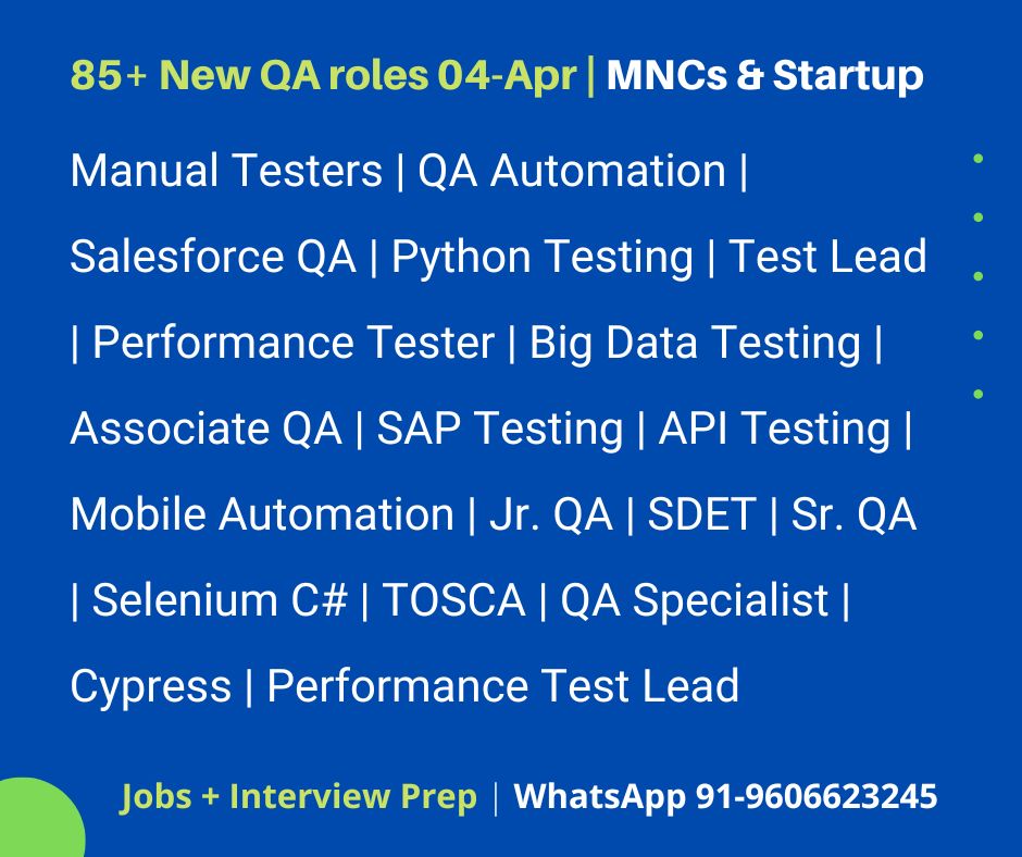 Software Testing Studio | WhatsApp 91-9606623245 on LinkedIn: #whatsapp ... Software Testing Studio | WhatsApp 91-9606623245 on LinkedIn: #whatsapp ...