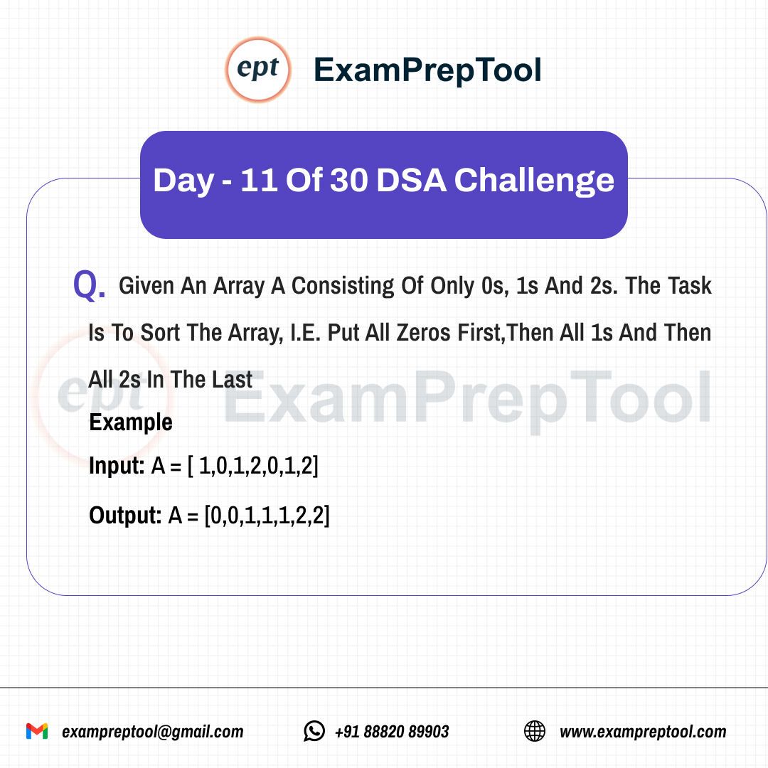 ExamPrepTool on LinkedIn: #3daysdsachallenge #ept #dsa #datastructures ... ExamPrepTool on LinkedIn: #3daysdsachallenge #ept #dsa #datastructures ...
