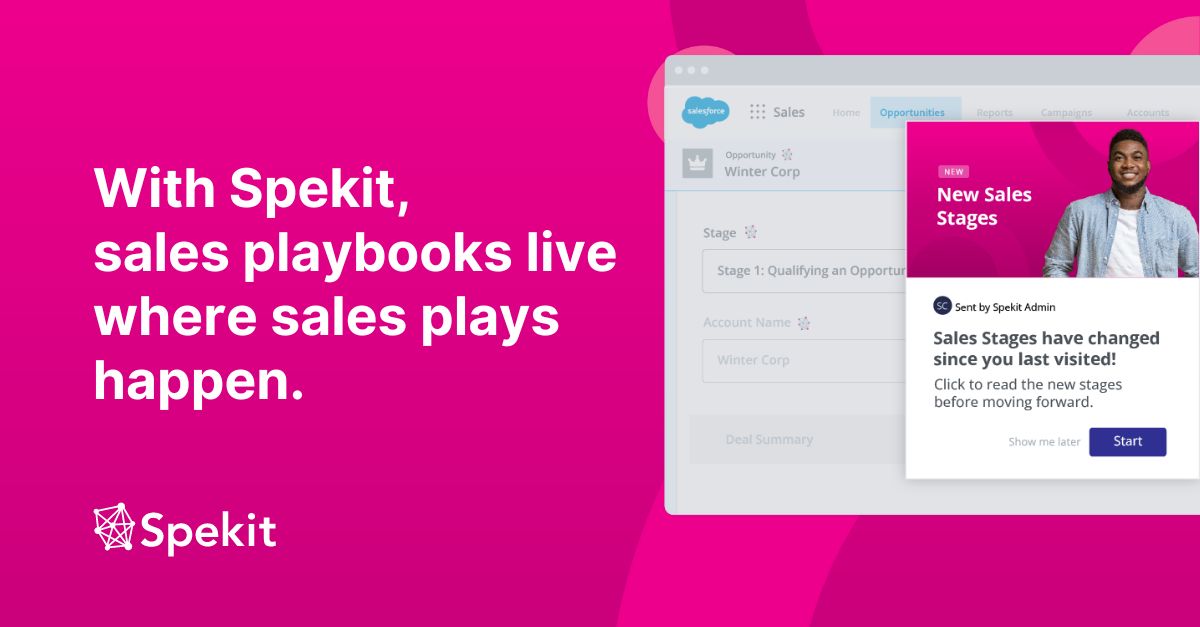 Spekit 🐙 on LinkedIn: Sales Playbook Enablement & Reinforcement | Spekit Spekit 🐙 on LinkedIn: Sales Playbook Enablement & Reinforcement | Spekit