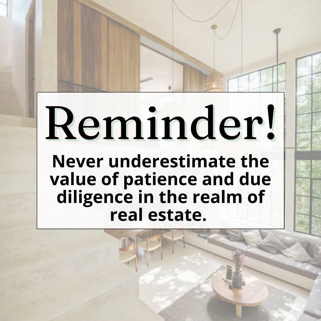 #patience #diligence #realestate | Tina Ritch (Smith) #patience #diligence #realestate | Tina Ritch (Smith)