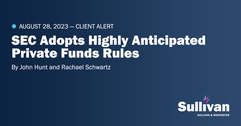 Michael Dyson on LinkedIn: SEC Adopts Highly Anticipated Private Funds ... Michael Dyson on LinkedIn: SEC Adopts Highly Anticipated Private Funds ...