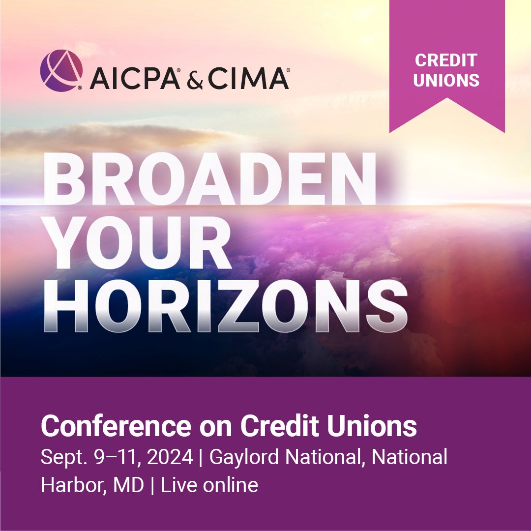 AICPA on LinkedIn: AICPA & CIMA Conference on Credit Unions AICPA on LinkedIn: AICPA & CIMA Conference on Credit Unions