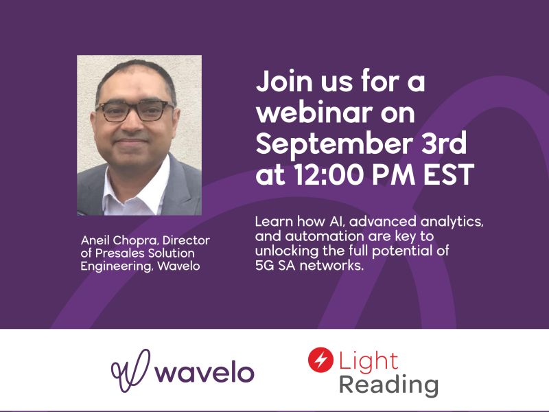 Wavelo on LinkedIn: #5g #ai #telecominnovation #webinar #wavelo Wavelo on LinkedIn: #5g #ai #telecominnovation #webinar #wavelo