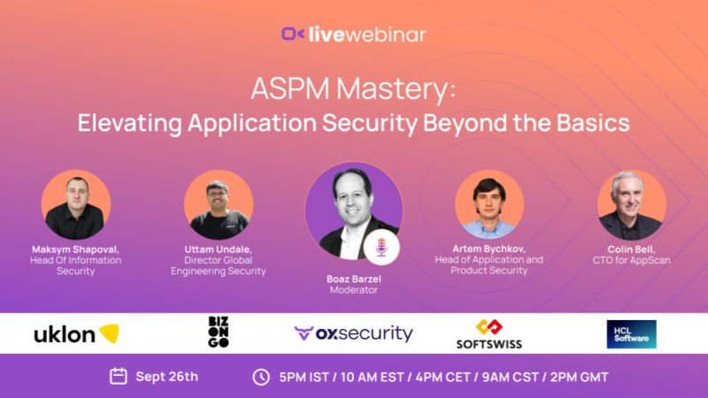 Jim Torson on LinkedIn: Webinar: ASPM Mastery: Elevating Application ... Jim Torson on LinkedIn: Webinar: ASPM Mastery: Elevating Application ...