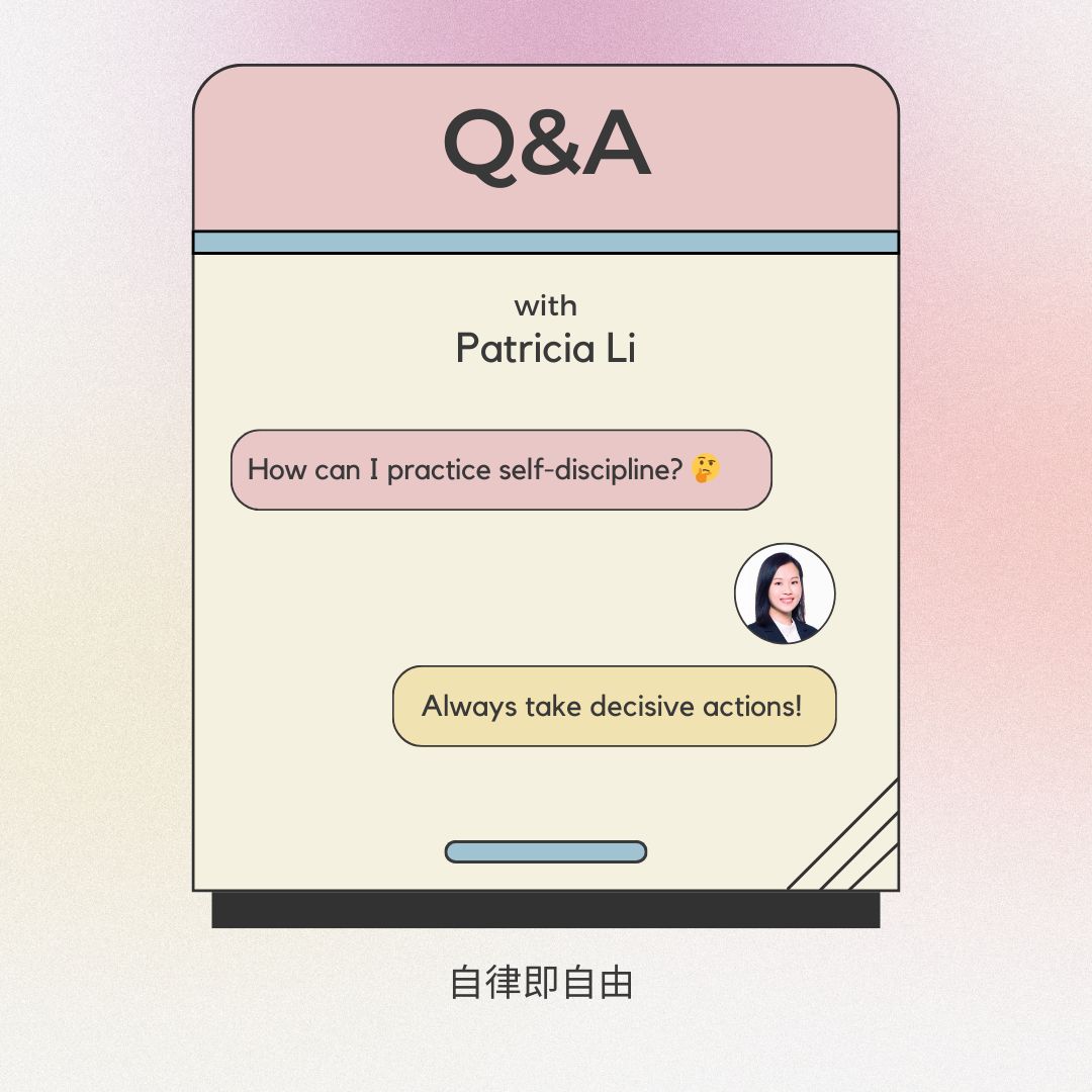 Patricia Li on LinkedIn: Are you struggling with self-discipline? Here ... Patricia Li on LinkedIn: Are you struggling with self-discipline? Here ...