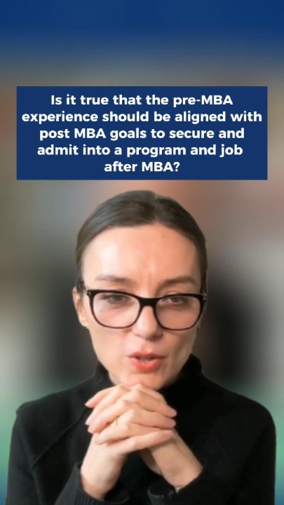 Worried your pre-MBA job doesn't line up with your post-MBA goals? Let ... Worried your pre-MBA job doesn't line up with your post-MBA goals? Let ...