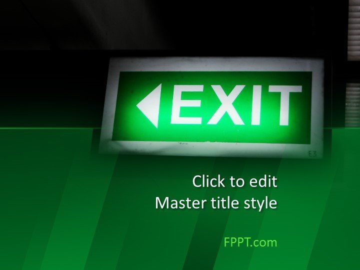 Free Exit PowerPoint Template for Office and Other Topics | FPPT posted ... Free Exit PowerPoint Template for Office and Other Topics | FPPT posted ...