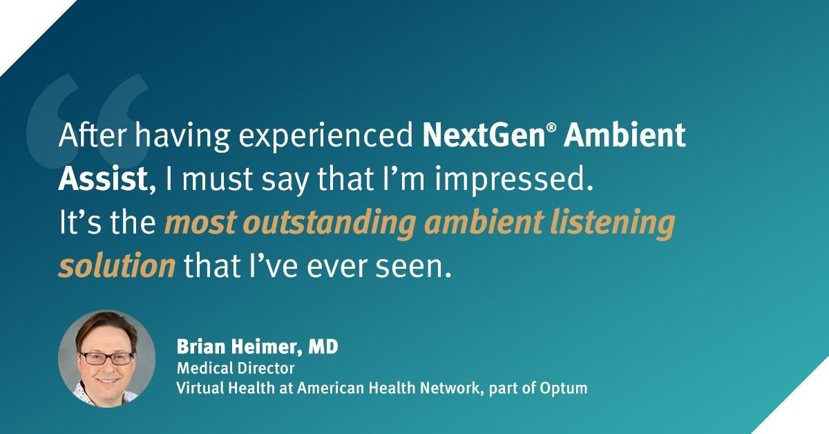 Cathryn Bird on LinkedIn: NextGen® Ambient Assist is your new time ... Cathryn Bird on LinkedIn: NextGen® Ambient Assist is your new time ...